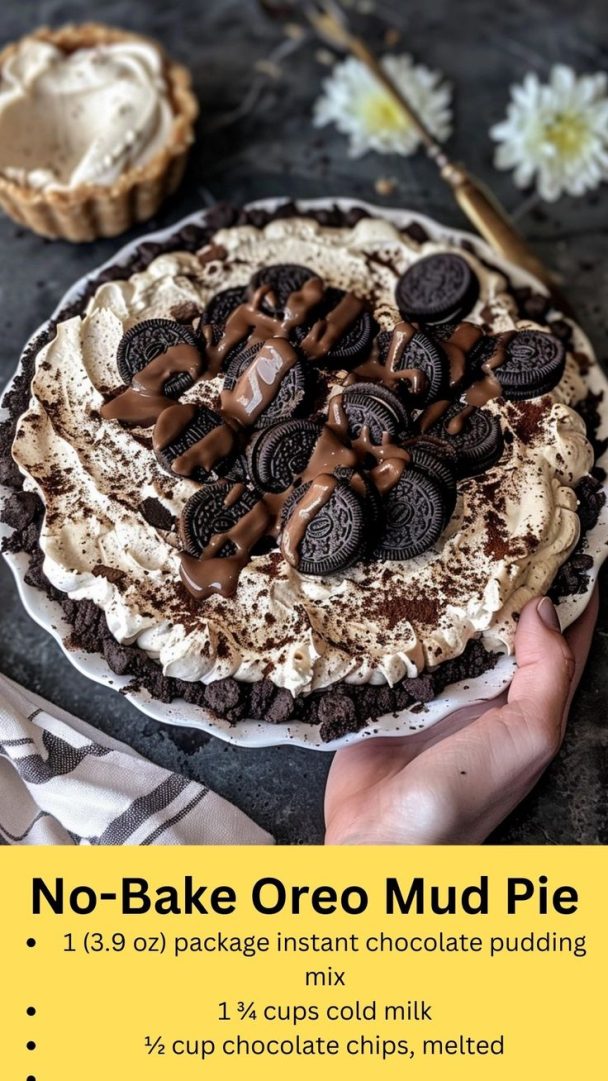 No-Bake Oreo Mud Pie – alldelish